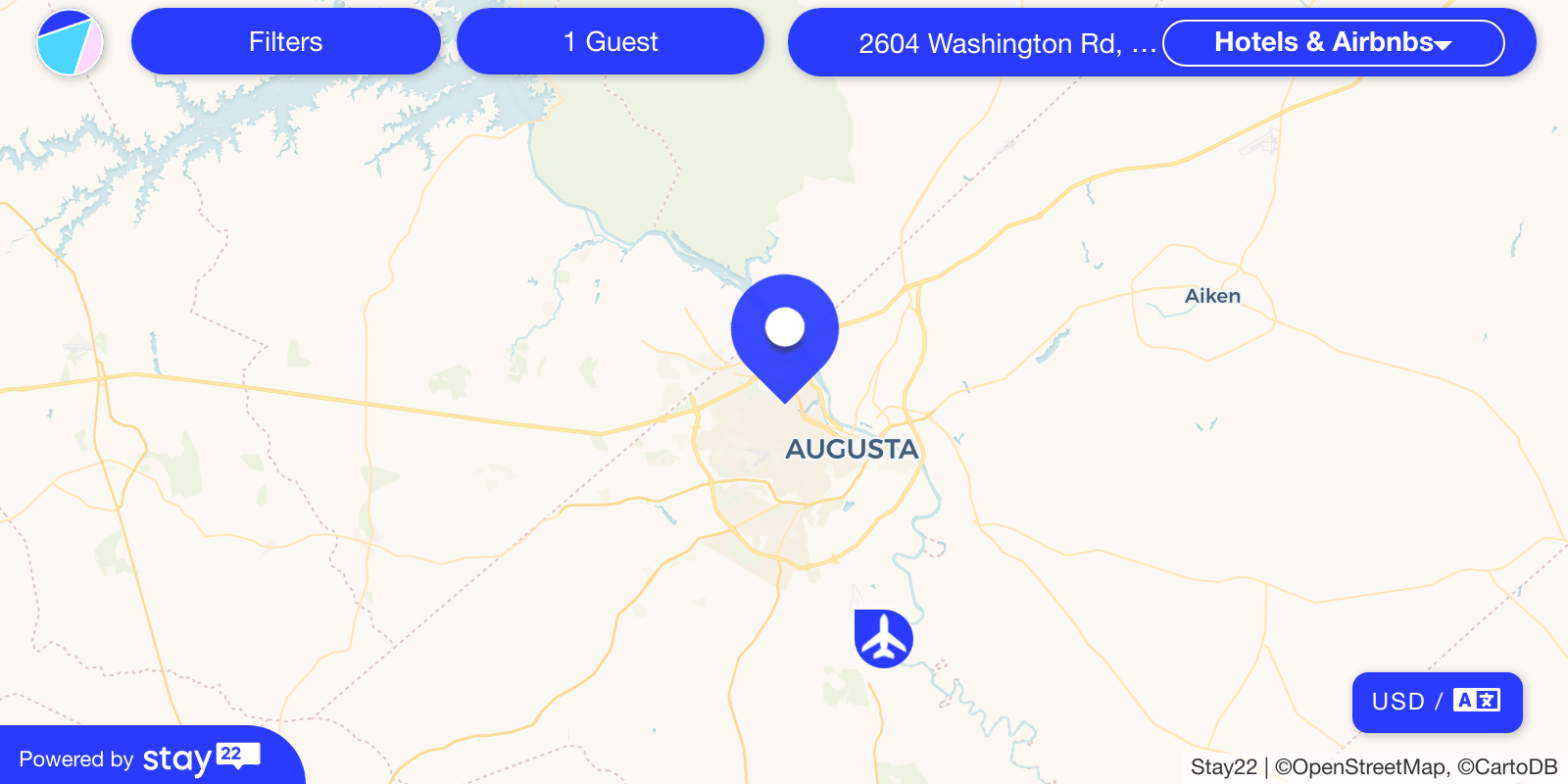 Places to stay near 2604 Washington Rd, Augusta, GA 30904, USA