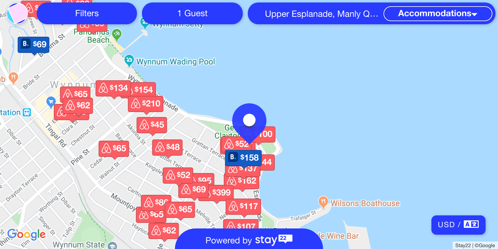 Places to stay near Upper Esplanade, Manly QLD 4179, Australia