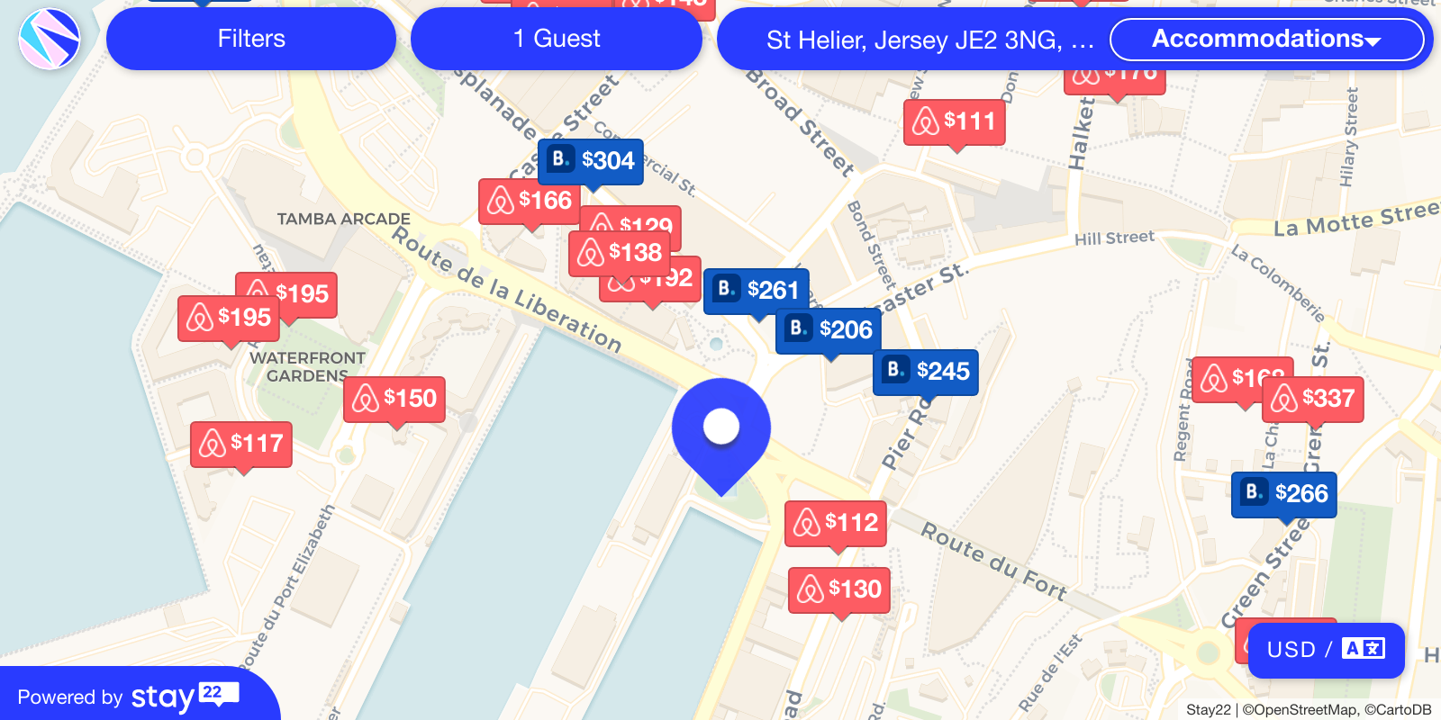 Places to stay near St Helier, Jersey JE2 3NG, Jersey