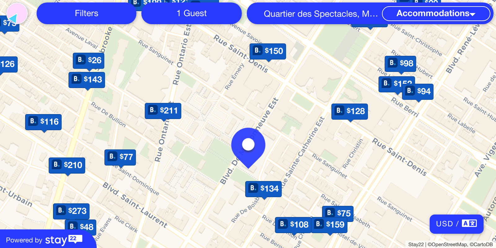 Places to stay near Quartier des Spectacles, Montreal, QC, Canada