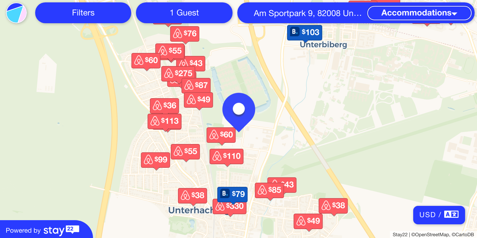 Places to stay near Am Sportpark 9, 82008 Unterhaching, Germany