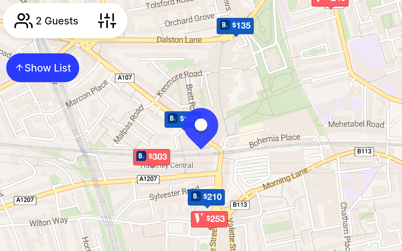 Places to stay near 1A Amhurst Rd, London E8 1LL, UK